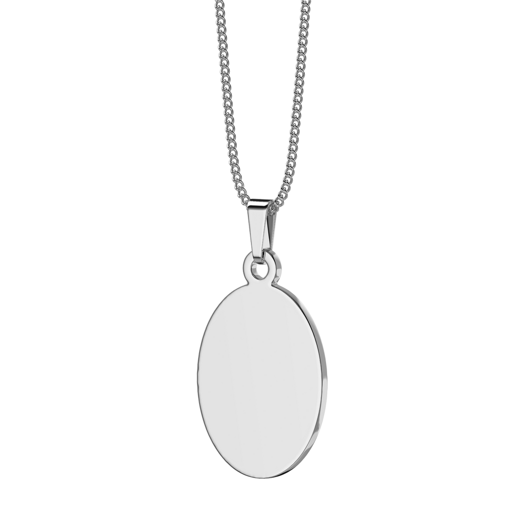 10x Premium Oval Pendant - Engravable Blank St.Steel – Metaza Ltd