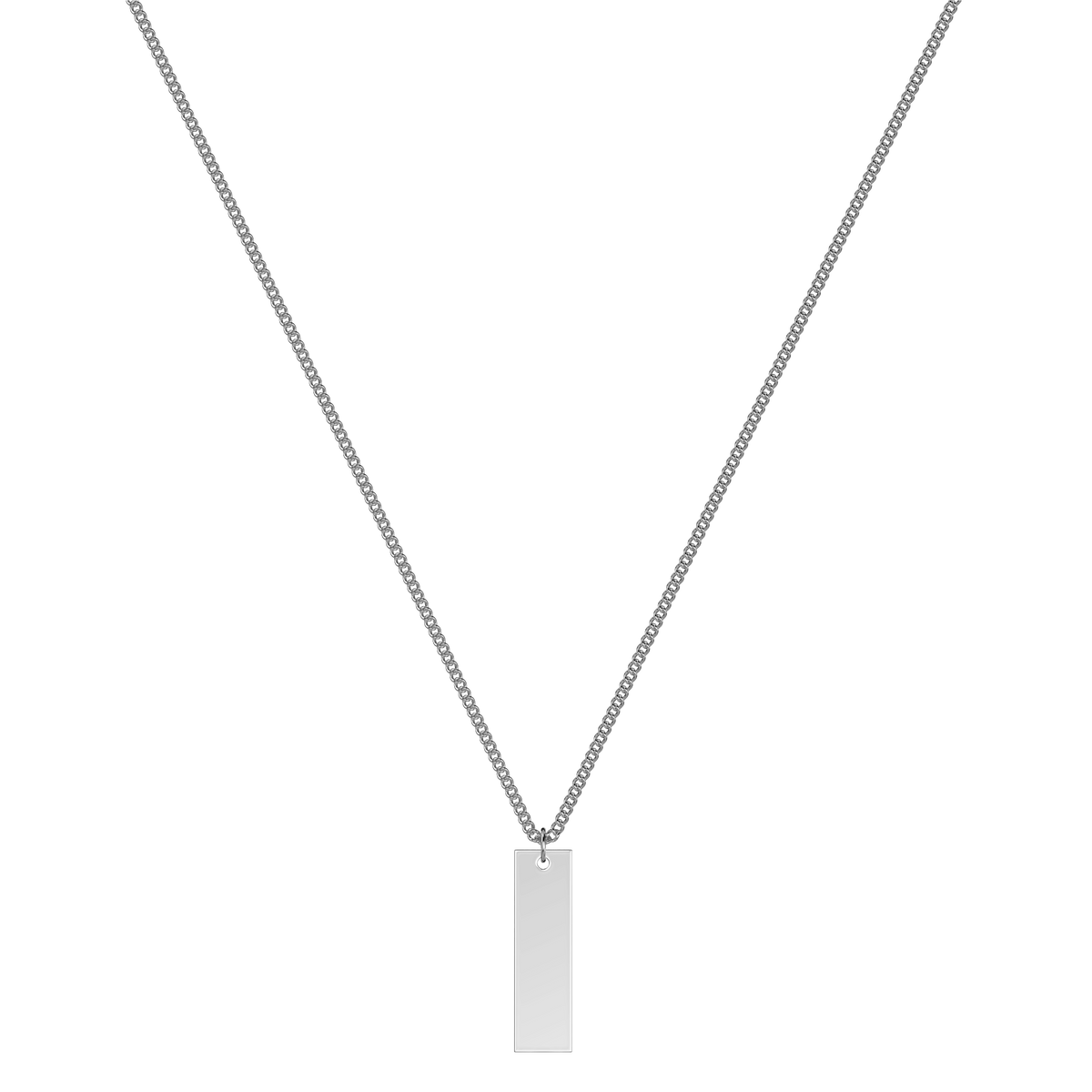 10x Premium Long Rectangle Pendant - Engravable Blank St.Steel – Metaza Ltd