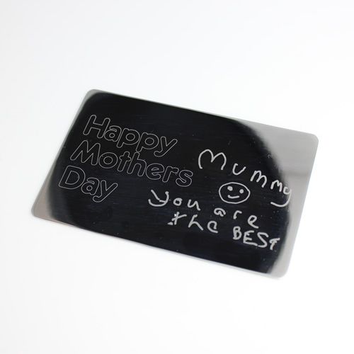 10x Engravable Keepsake or Business Cards - Engravable Blank St.Steel ...